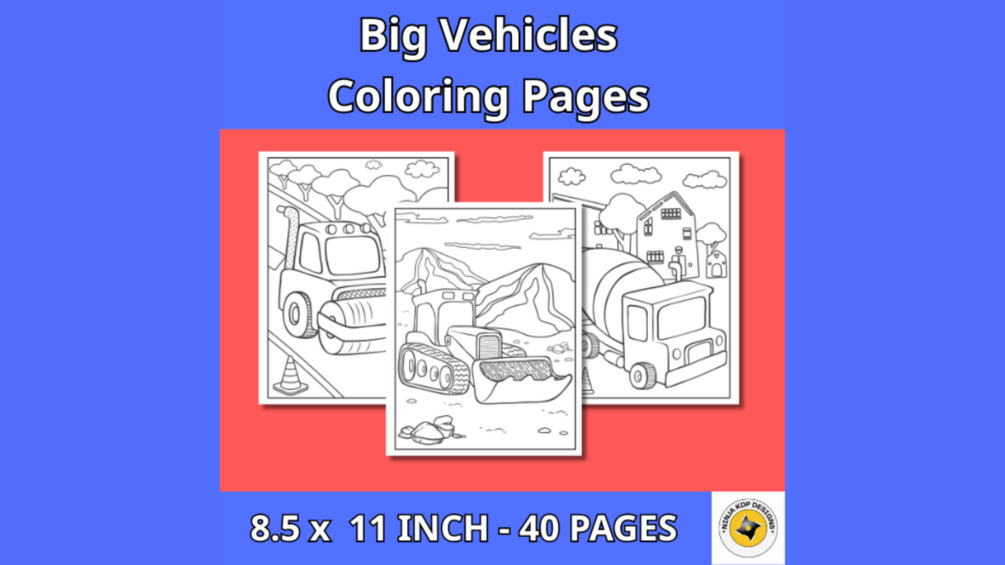 40 Big Vehicles Coloring Pages