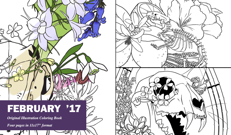 February 2017 Coloring Book
