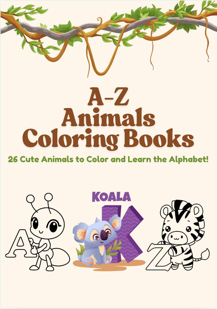 A–Z Animal Coloring Book