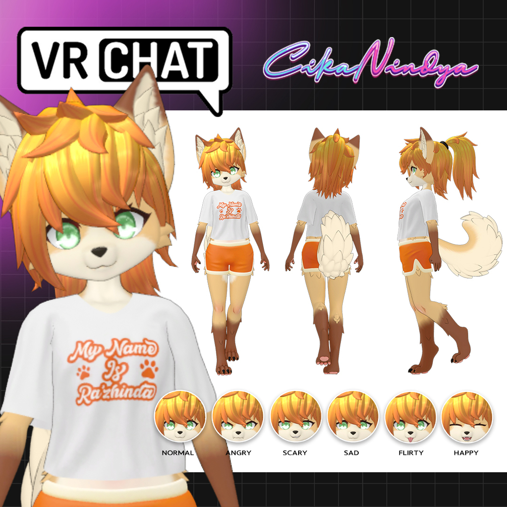 VRChat Furry Avatar | Ra'Zhinda VRChat Furry | Exotic Avatar for ...