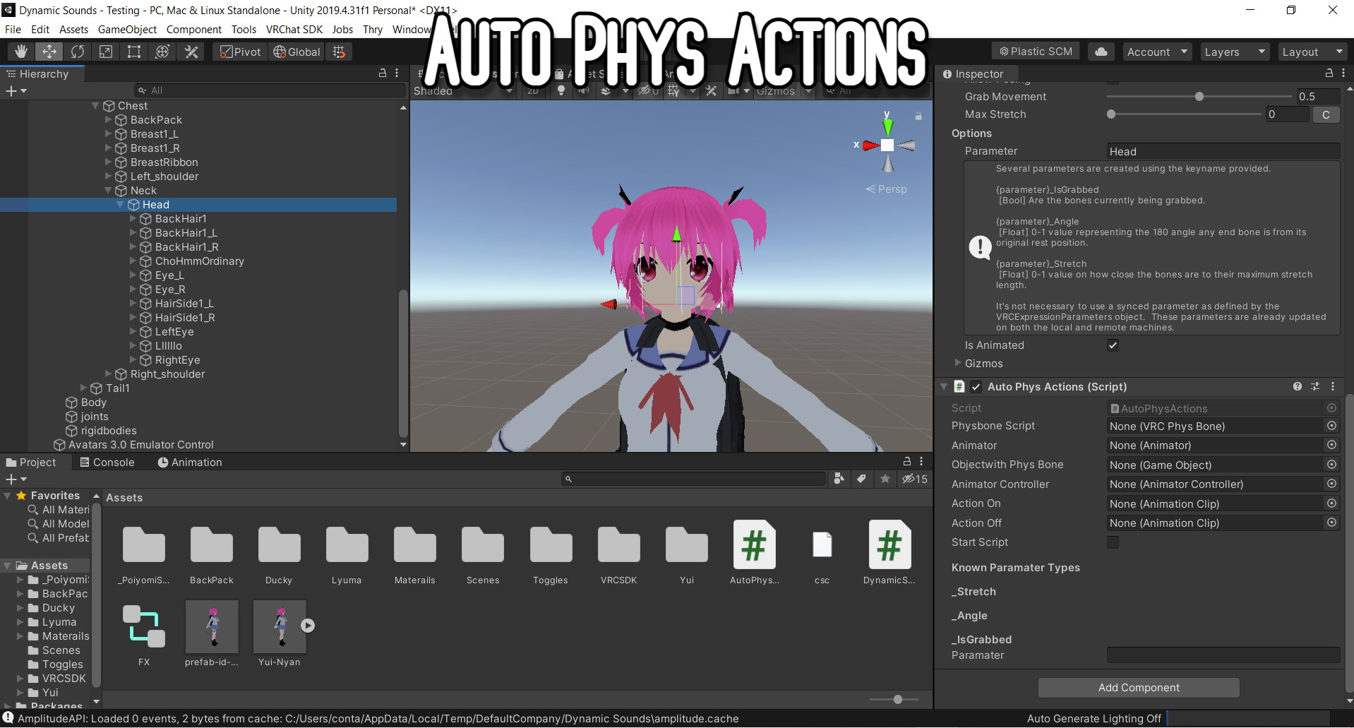 AutoPhysActions VRC Script! Grab Actions, Angle Actions and Stretch ...