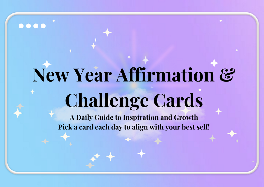 Printable New Year Affirmation & Challenge Cards