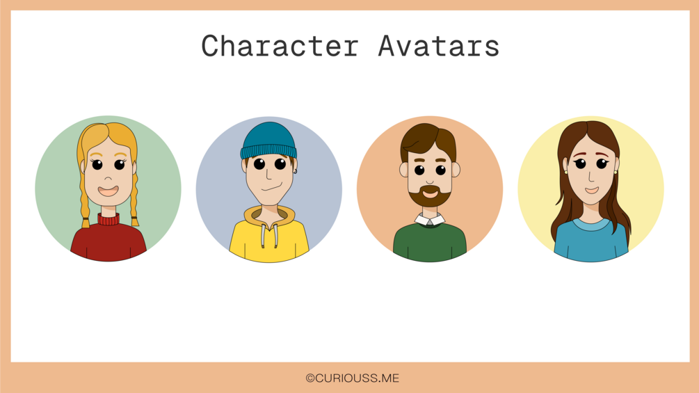 Character Avatars Set by Curiouss