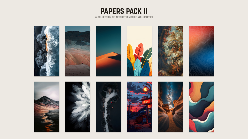 Papers II Wallpaper Pack