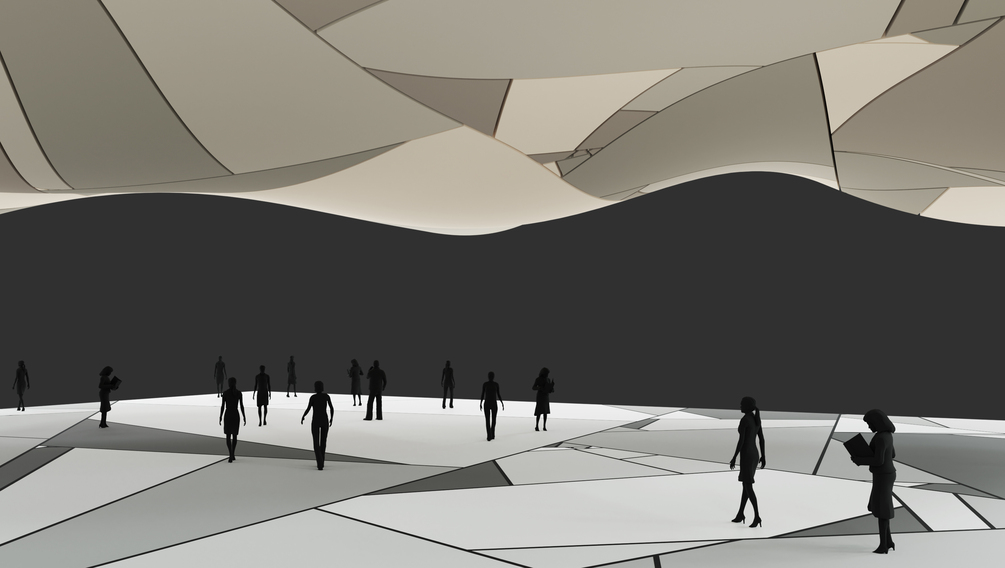 Substrate Tessellation Ceiling Interior Rhino Grasshopper File