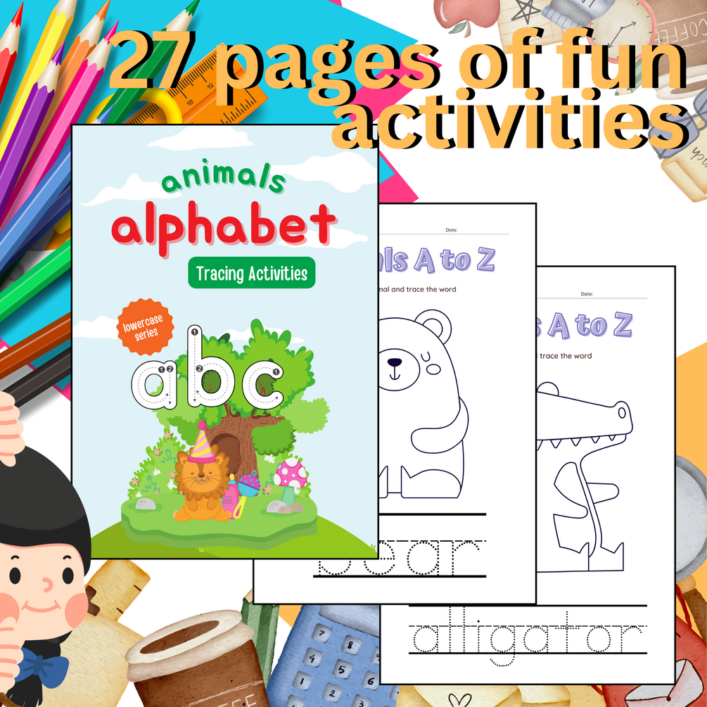 Lower case Tracing Activities For Kids