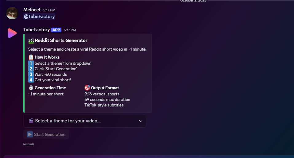YouTube Reddit Story Shorts Factory – AI Discord Bot (Full Source Code)