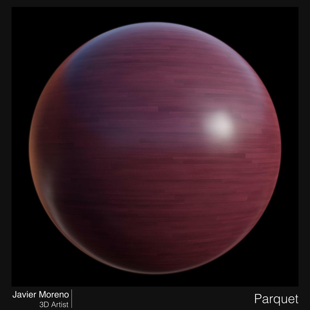 procedural wood parquet material