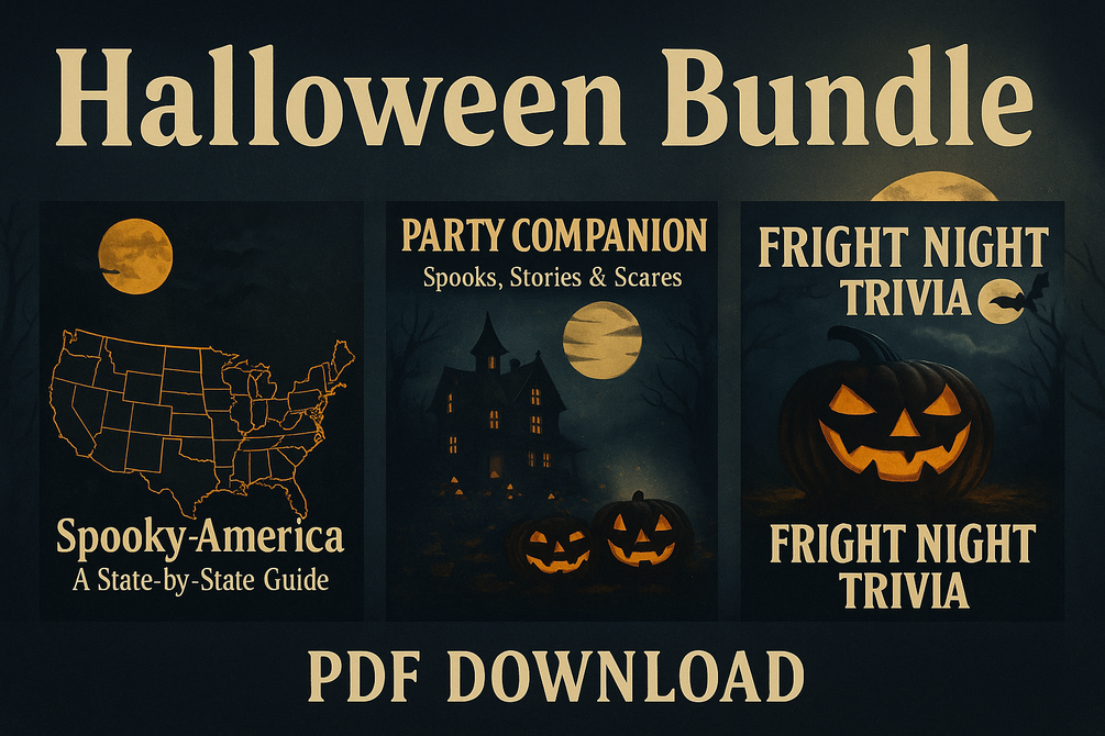 Halloween Mega Bundle - Haunted Stories, Party Guide & Trivia Quiz (PDF ...