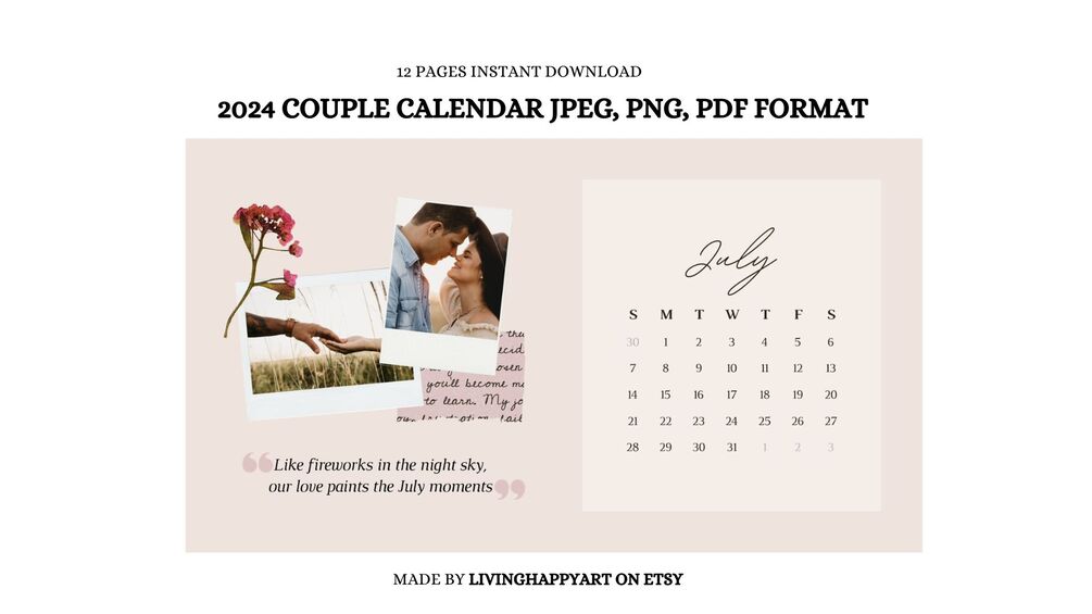 2024 Couple Calendar