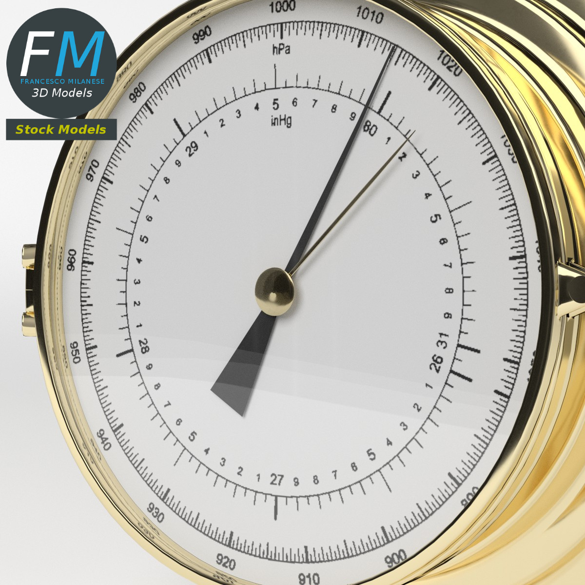 3D MODEL - Wall Barometer