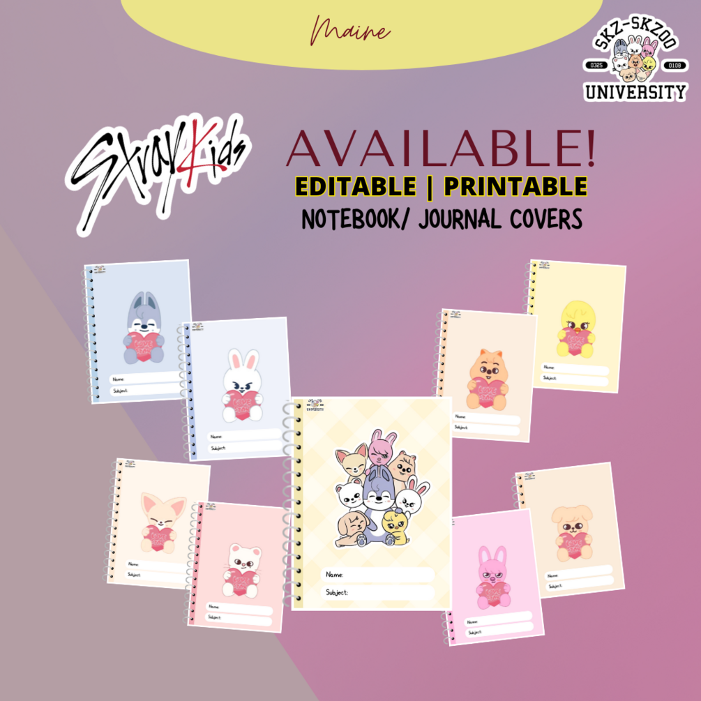 Straykids Skzoo Notebook Cover