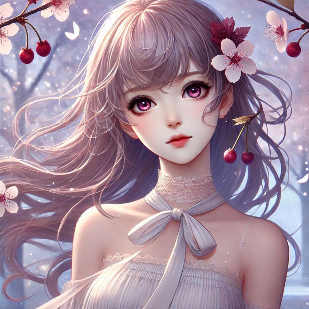 Enchanting Anime Shoujo: A Portrait of Innocence and Strength 🌸