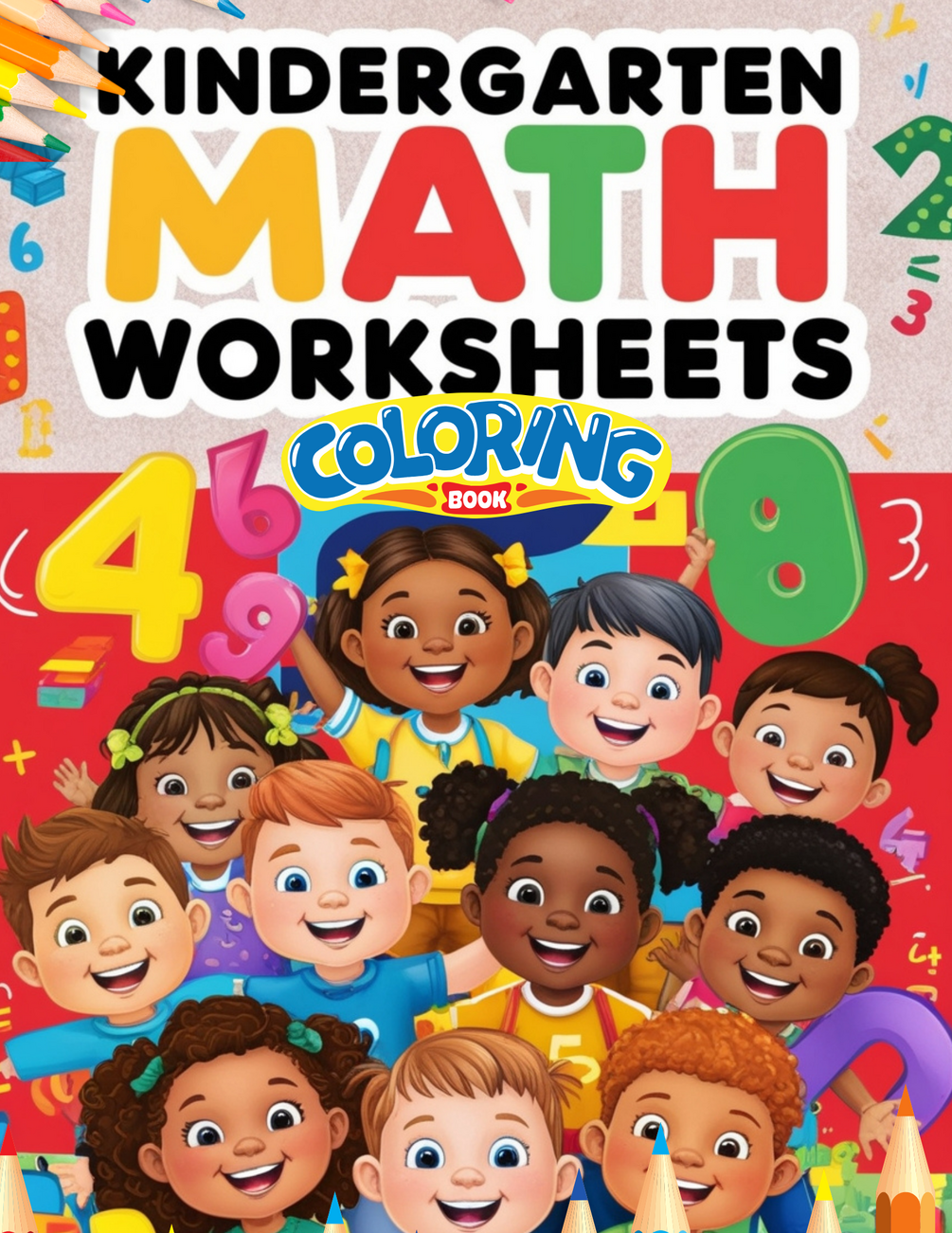 Kindergarten Math Worksheets Activity Book for Kids