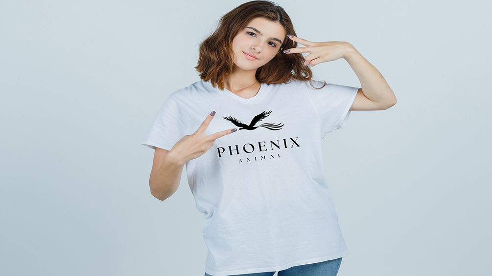 Model T-Shirt Product Mockup