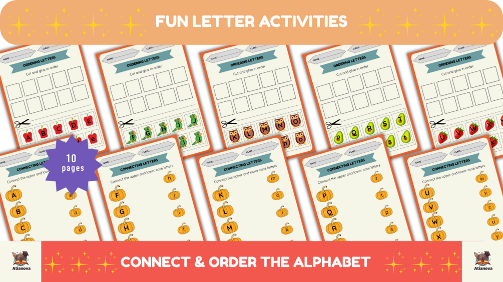 Fun Letter Activities | Connect and Order the Alphabet