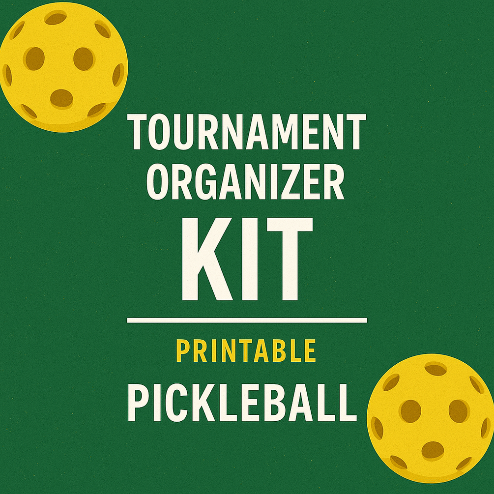 Pickleball Tournament Organizer Kit + Scorecards (31-Pack) | Printable ...