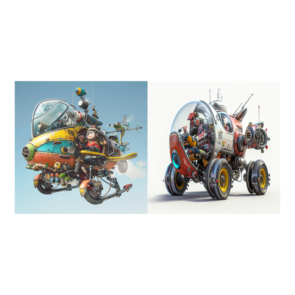 Cartoon Space Machines – Pilots & Pods Collection