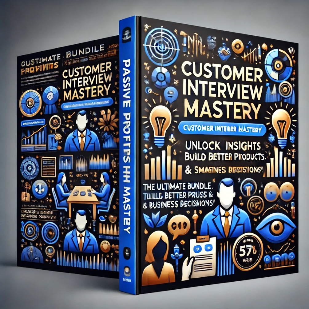🔥 Passive Profits Hub: Customer Interview Mastery – The Ultimate Bundle to Unlock Insights ...