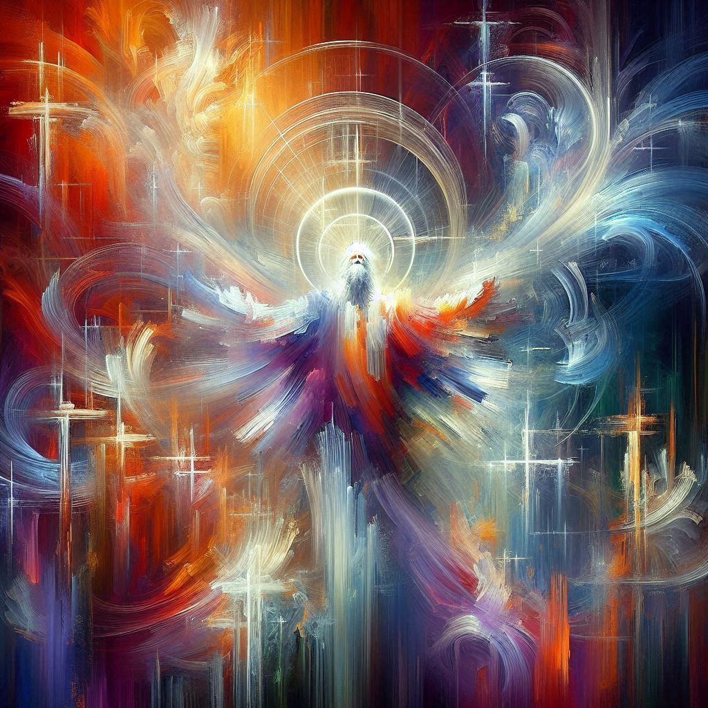 Divine Inspirations 🎨🙏 | Abstract Expression Images of God #AbstractArt ...