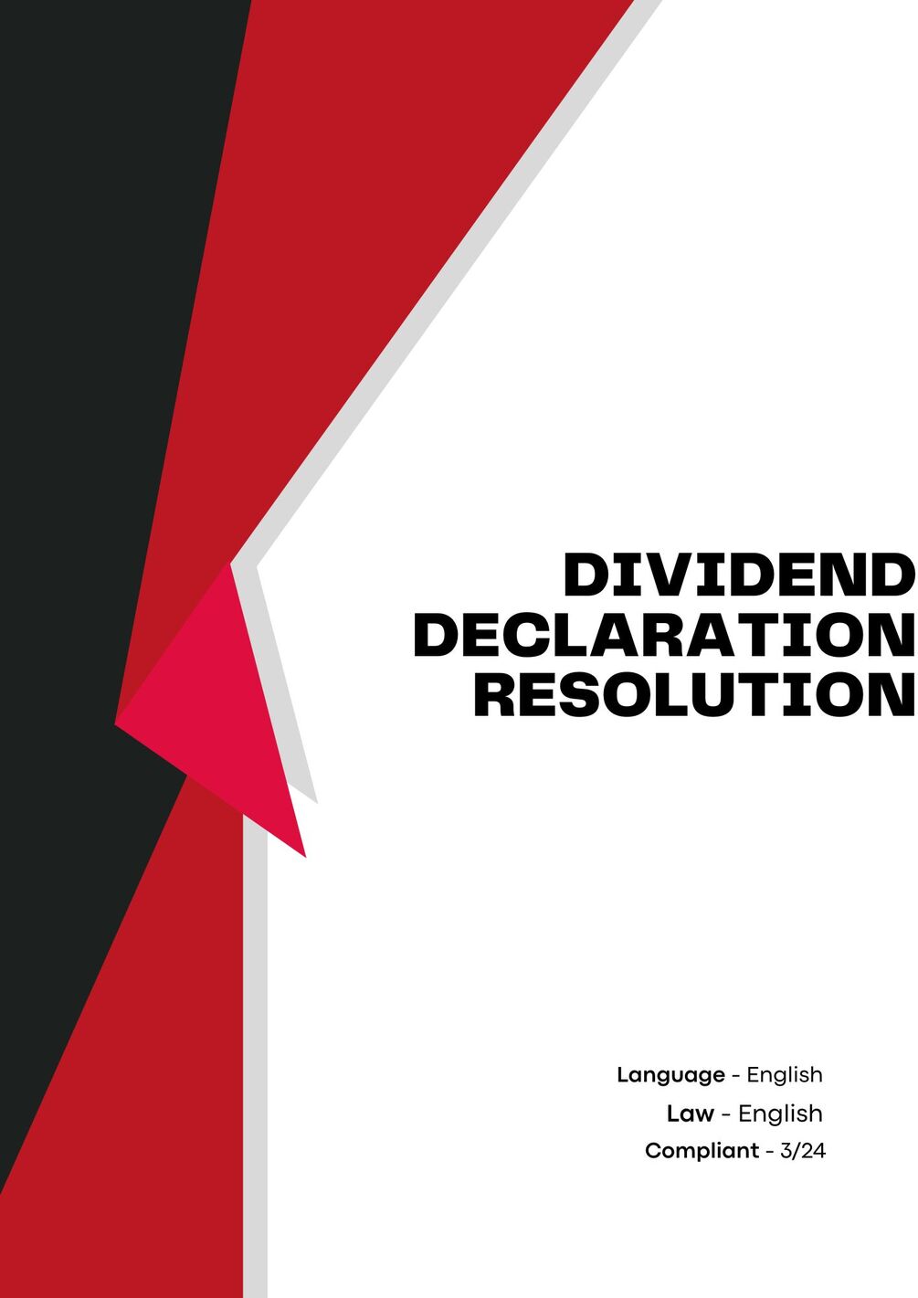 Dividend Declaration Resolution
