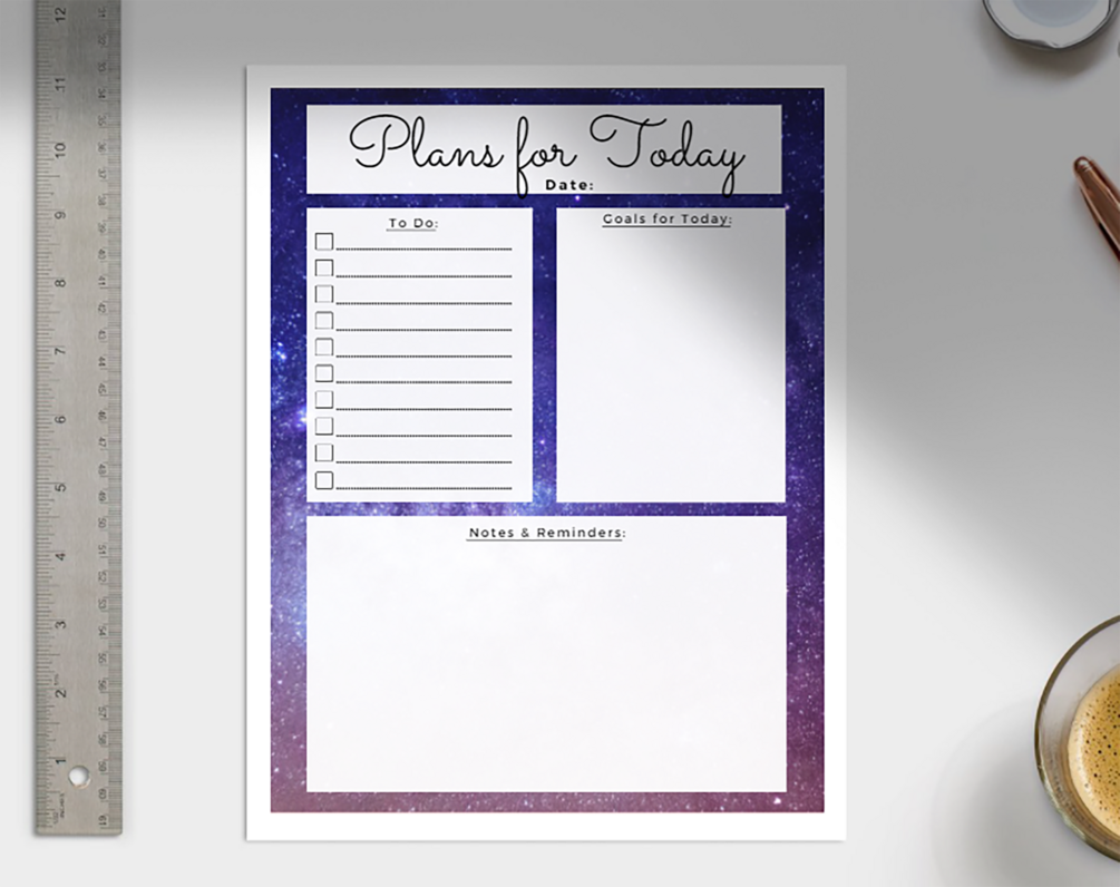 DIY Fully Customizable Galaxy Planner Template