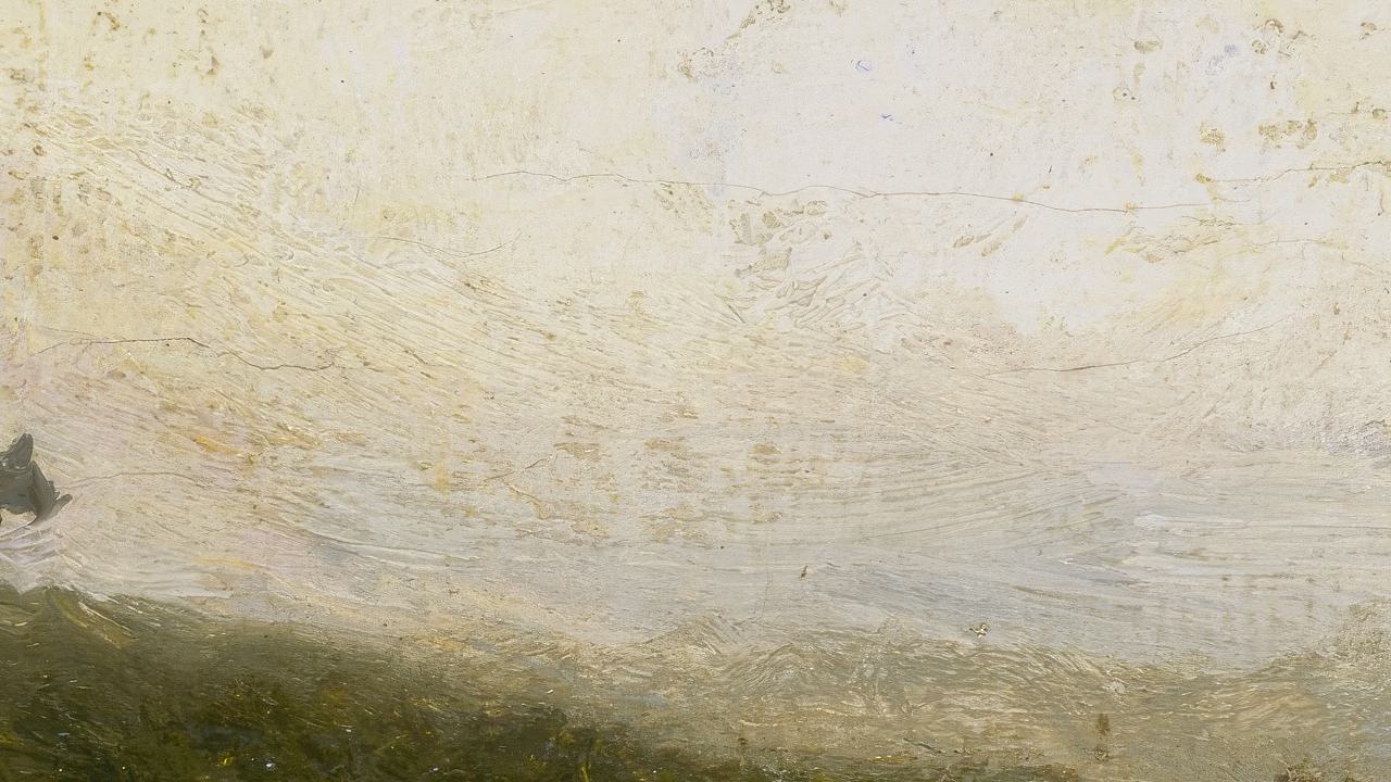 cows descending hillside by Edward Mitchell Bannister