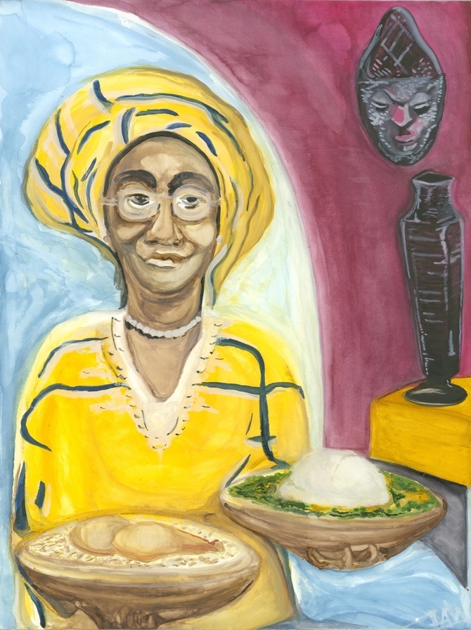 "Mama Fufu" Print/Poster - 11 x 17 in
