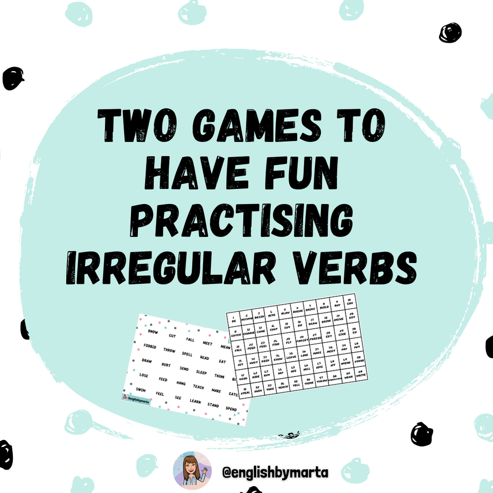 Kaboom and Four in a row (Irregular verbs version)