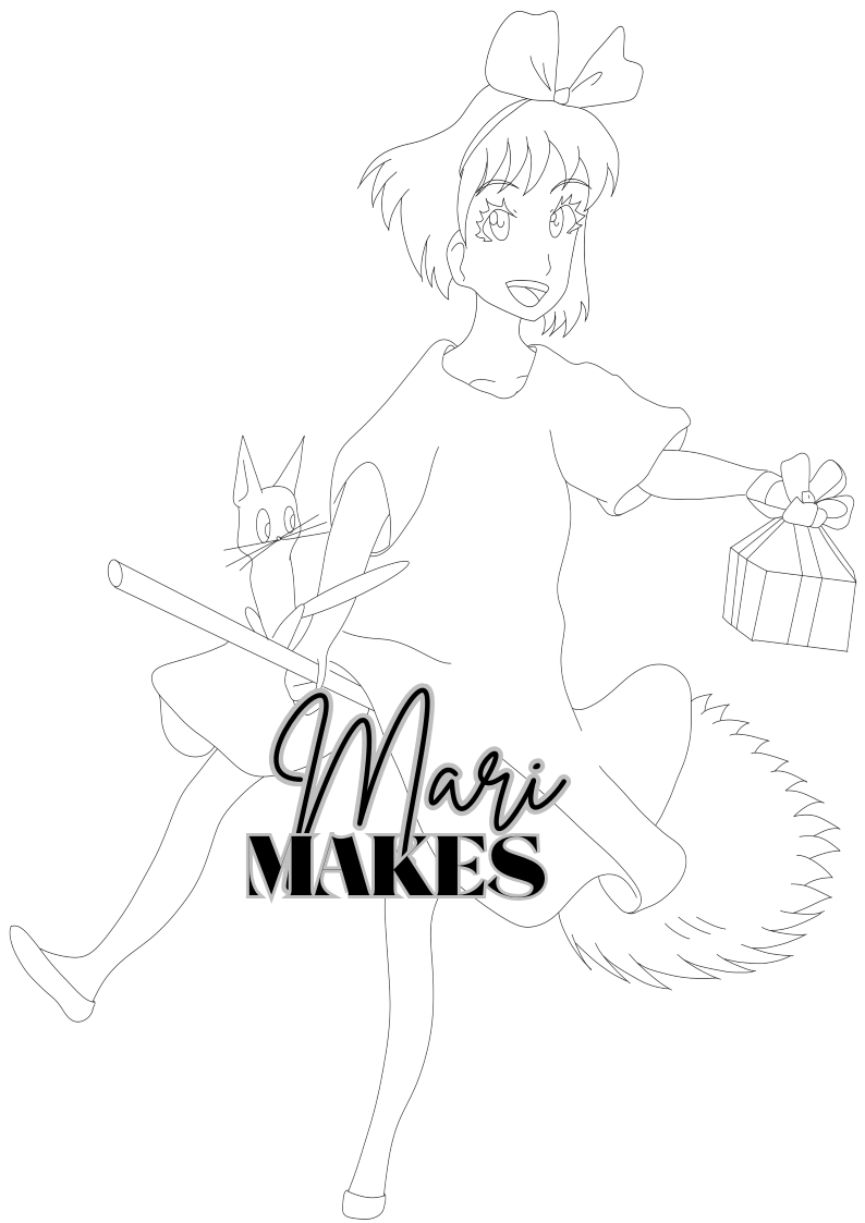 Kiki's Delivery Service Coloring Page