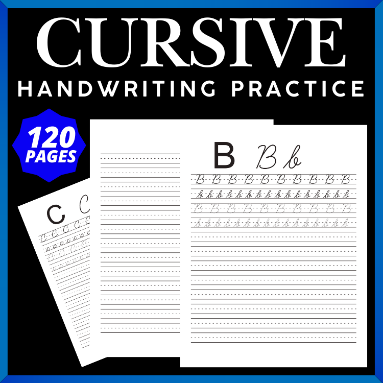Cursive Handwriting Practice| Cursive writing Practice Pages, Paper