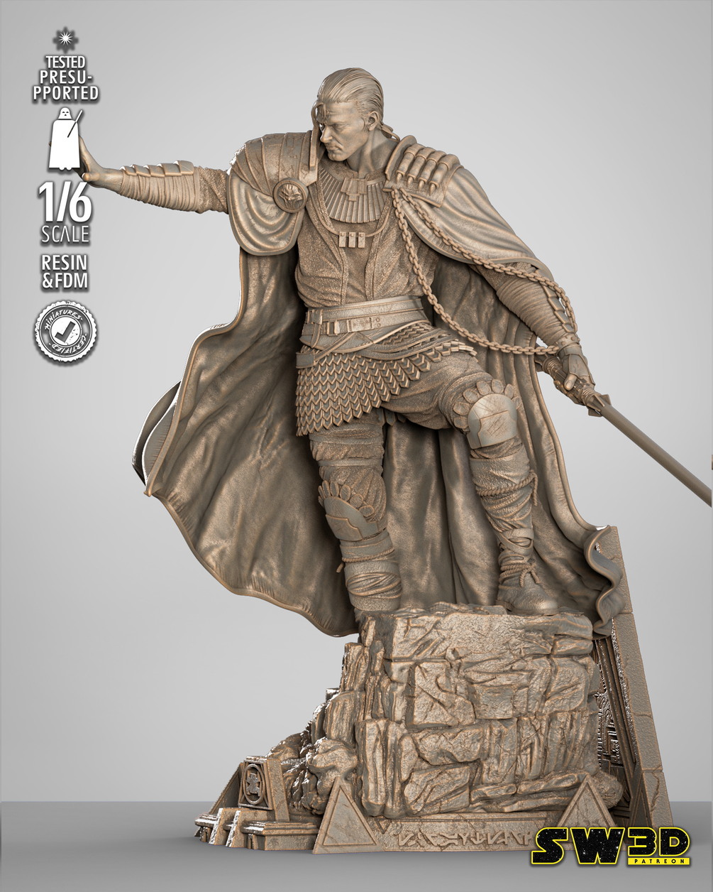 Exar Kun Sculpture - Star Wars 3D Models - Tested and Ready for 3D printing