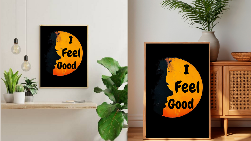 🖼️ I FEEL GOOD — Premium Printable Mindset Poster