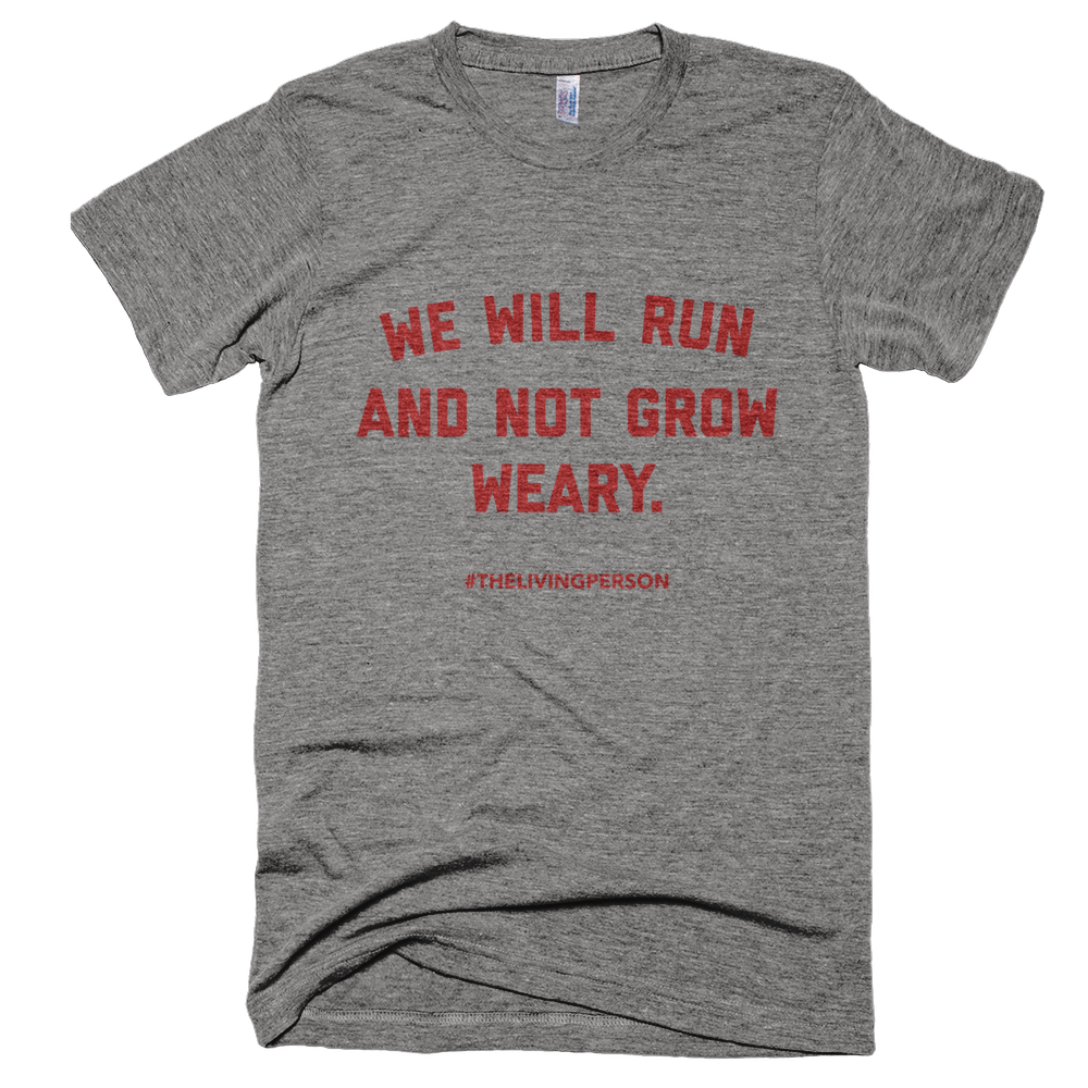 Unisex We Will Run // Athletic Heather Grey