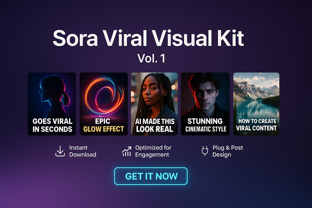 Sora Viral Visual Kit – Vol. 1