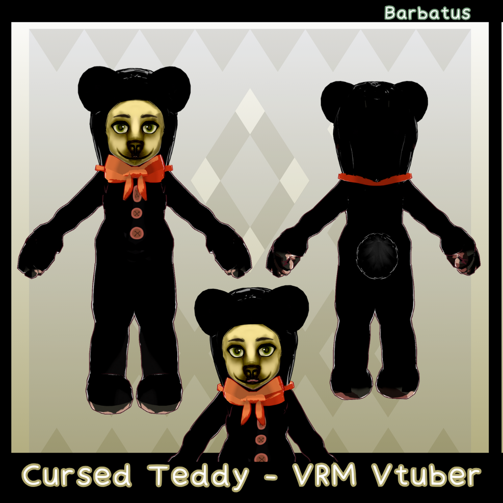 Cursed teddy VRM model