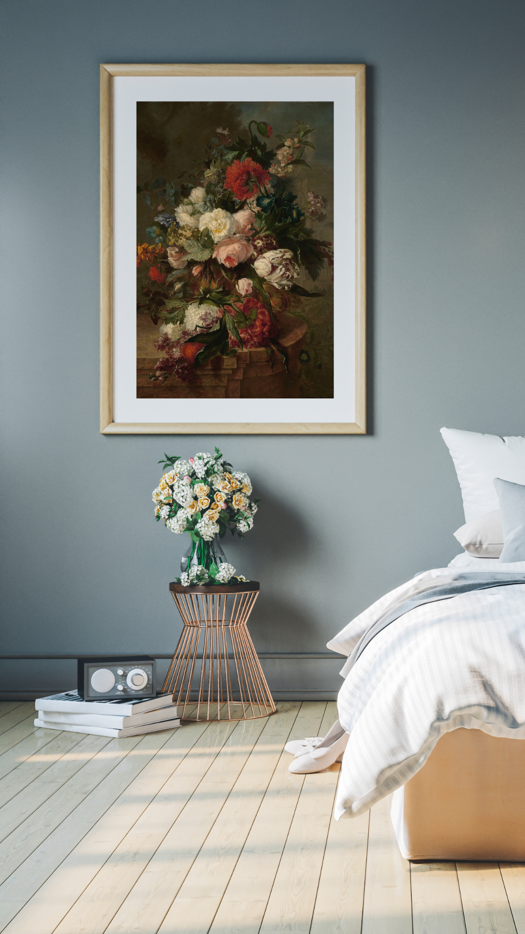 Classic Flowers in a Serene Setting