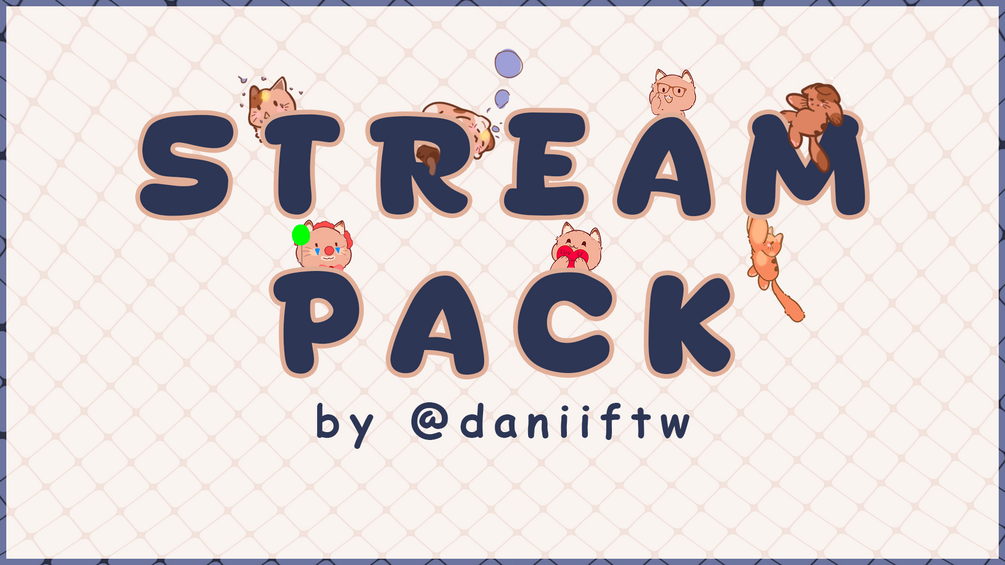 🌙😺Moon Kitties TWITCH Stream Pack by daniiftw