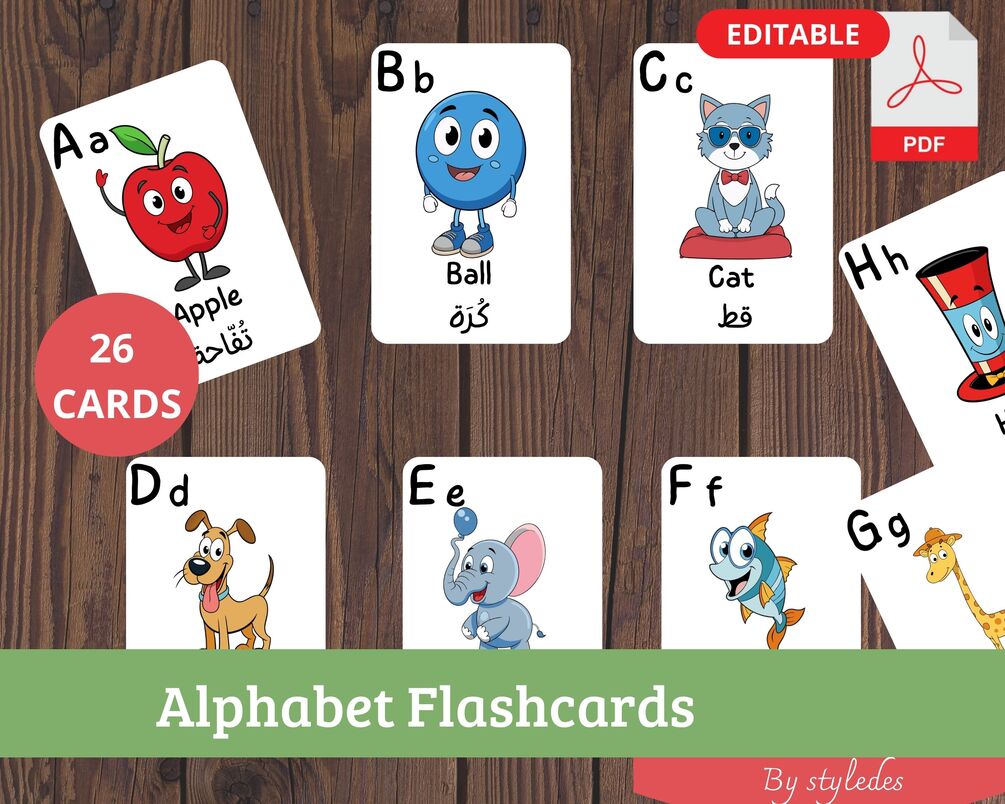 Abc Alphabet | Alphabet Flashcards A-Z | Funny Alphabet Flashcards A-Z ...