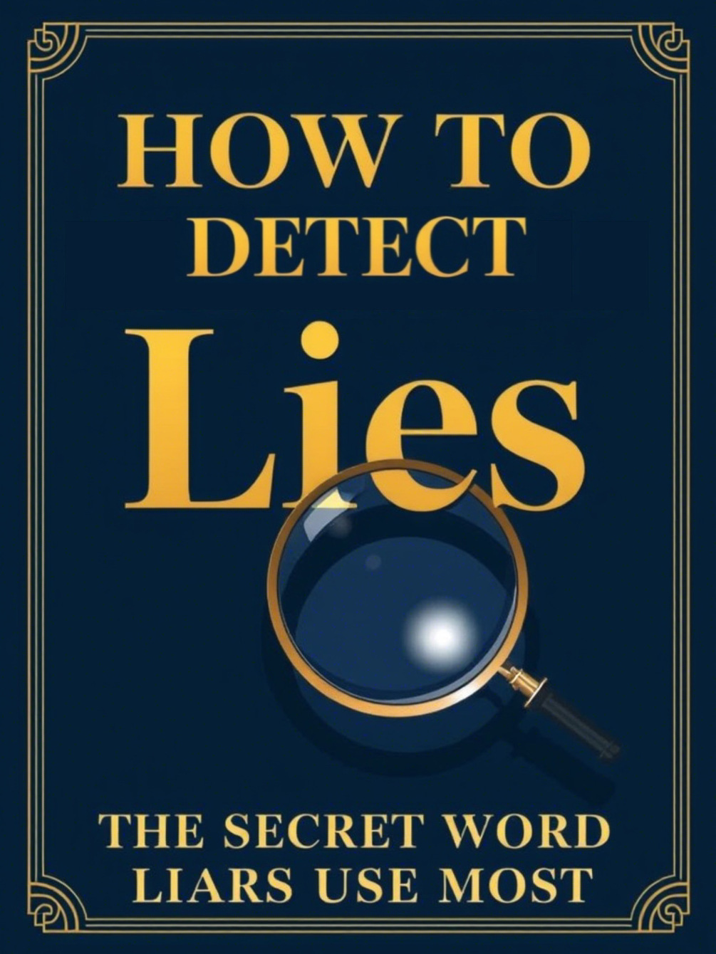 How to Detect Lies - The Secret Word Liars Use Most