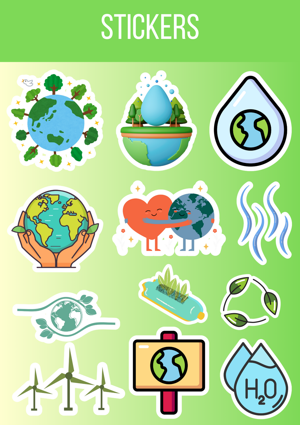 Earth Stickers Printable