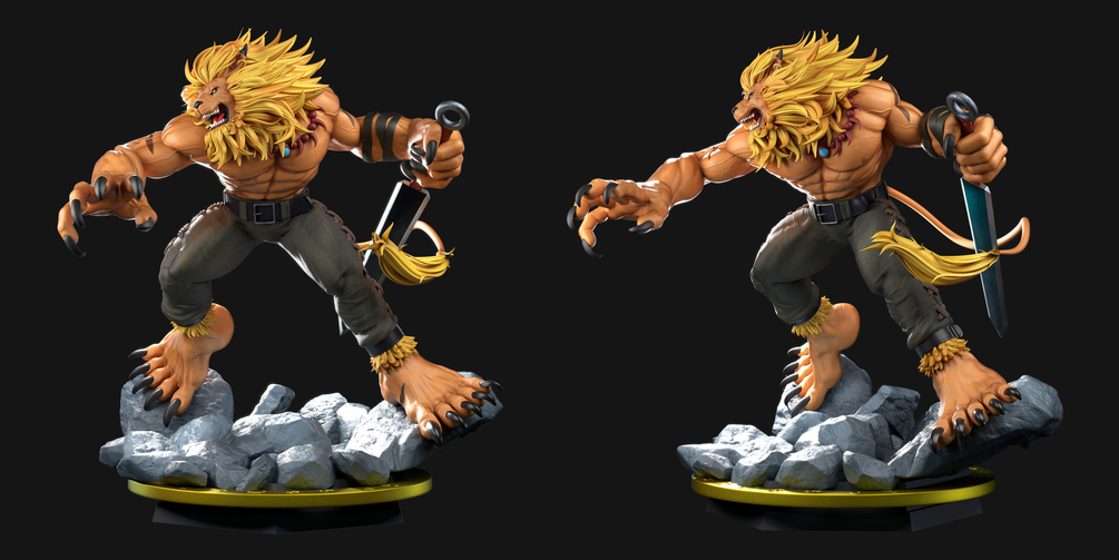Leomon Fanart 3D Printable