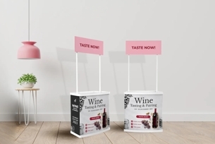 Counter with Header & Pole