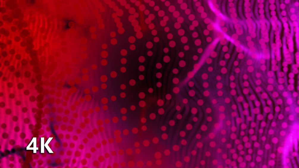 Billowing Neon Circles Waves - 4k Abstract VJ Loop Footage 0006