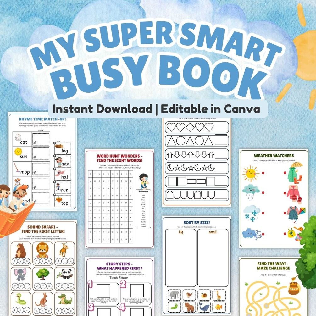 My Super Smart Busy Book – 20 Engaging Activities for Grade 1 Learners