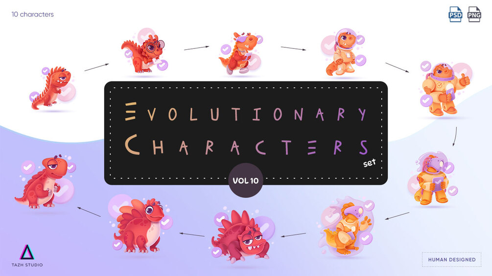 Evolutionary Characters Set Vol.10