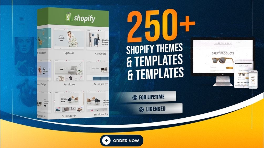 Shopify Best Selling Themes & Templates Bundle