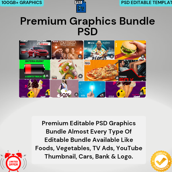Premium PSD Graphics Bundle (100GB+)
