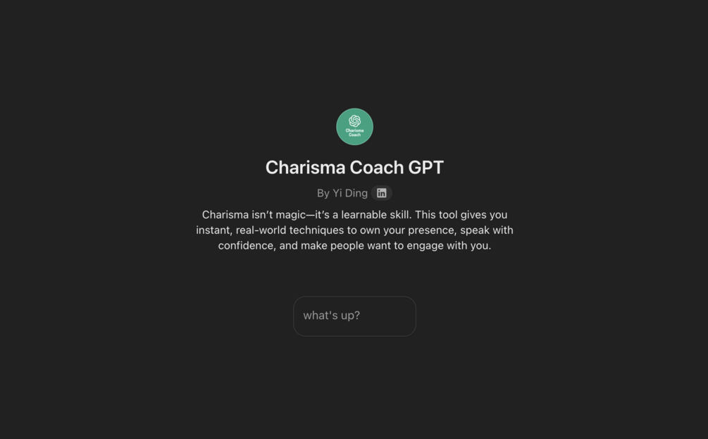 Charisma Coach GPT