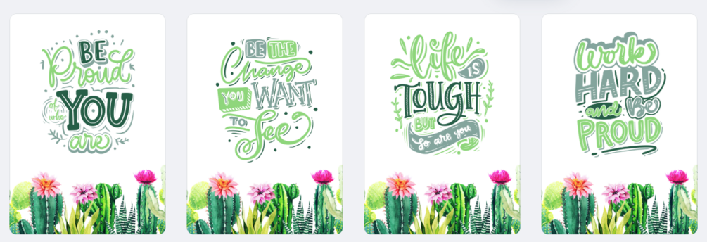 Succulents Motivational Quotes Classroom Poster in Green and White ...